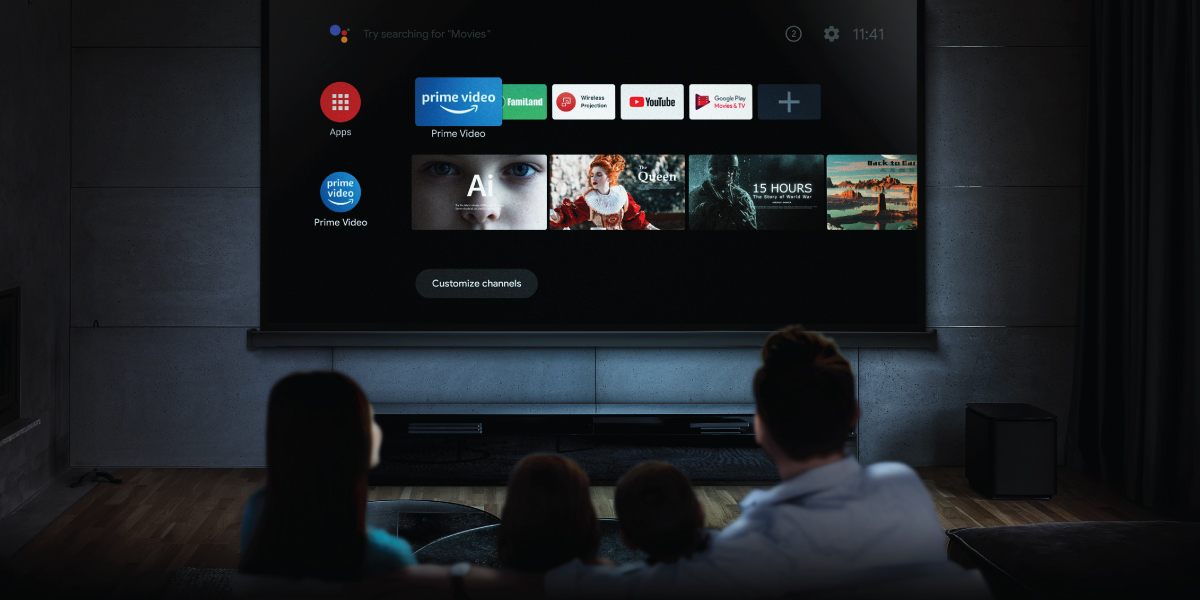 Add Google Android TV to your projector and begin enjoying streamed ...