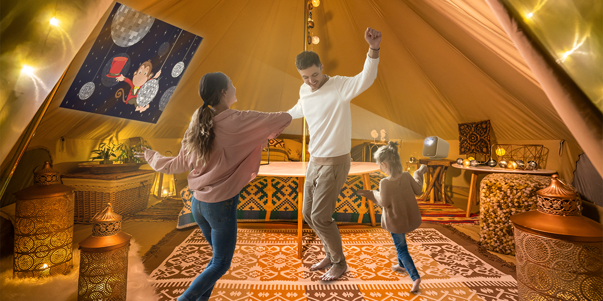 How Glamping is Even Better with an Outdoor Projector? | BenQ CEE