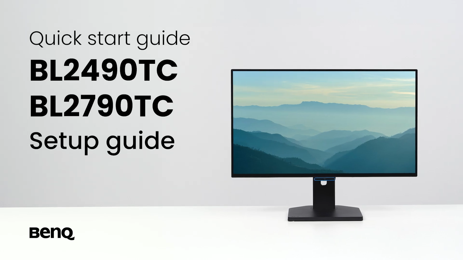 BL2790TC | Quick Start Guide | BenQ CEE