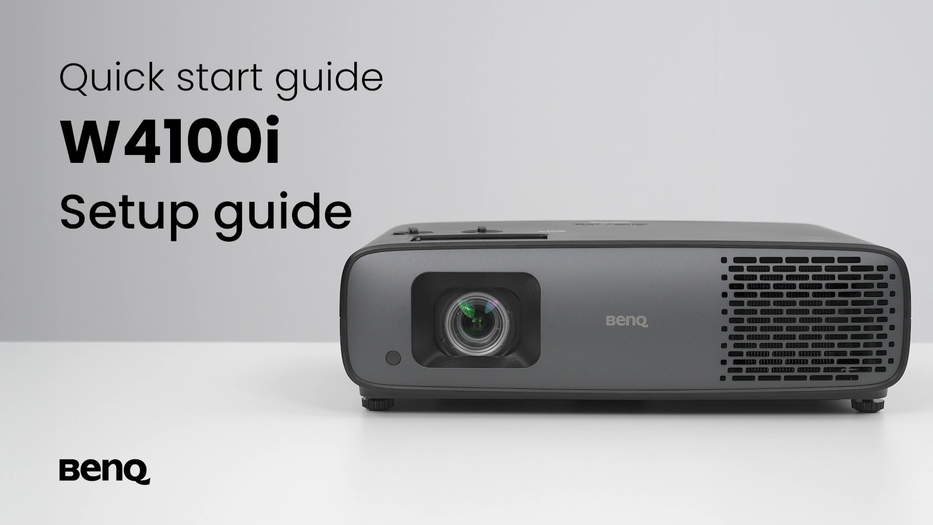 W4100i | Quick Start Guide | BenQ UK