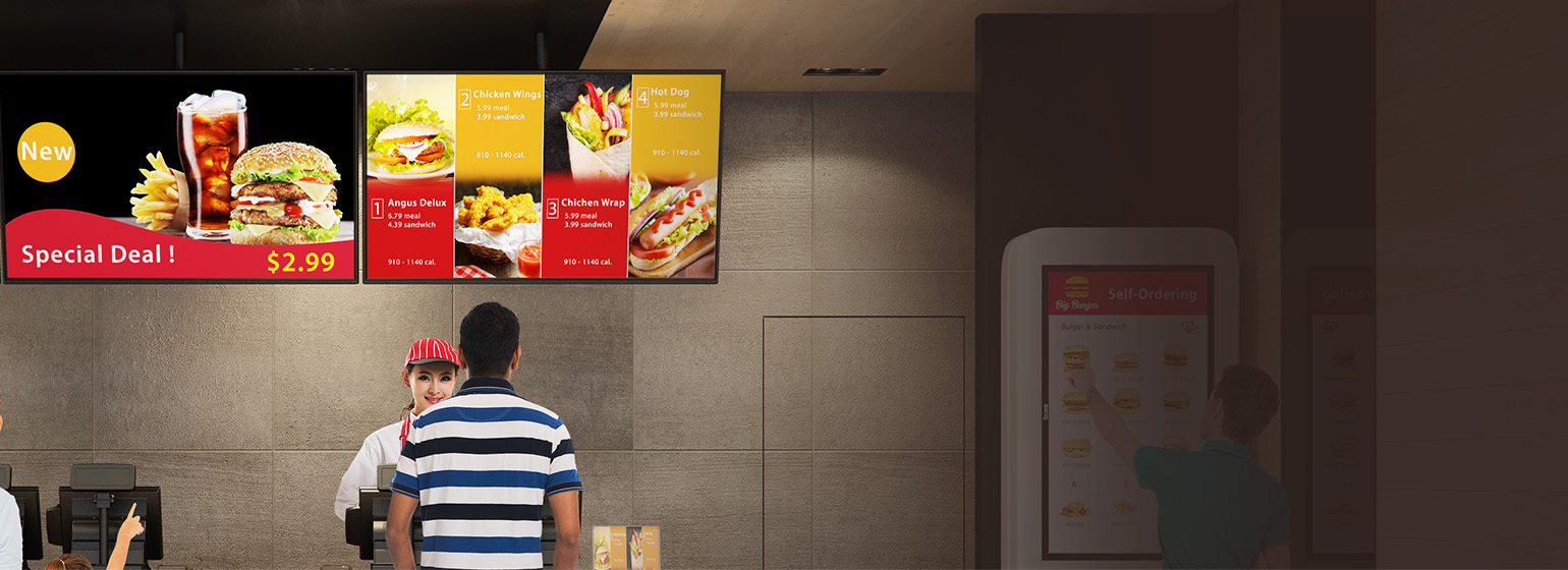 Fast Food Restaurant |BenQ Display Solution