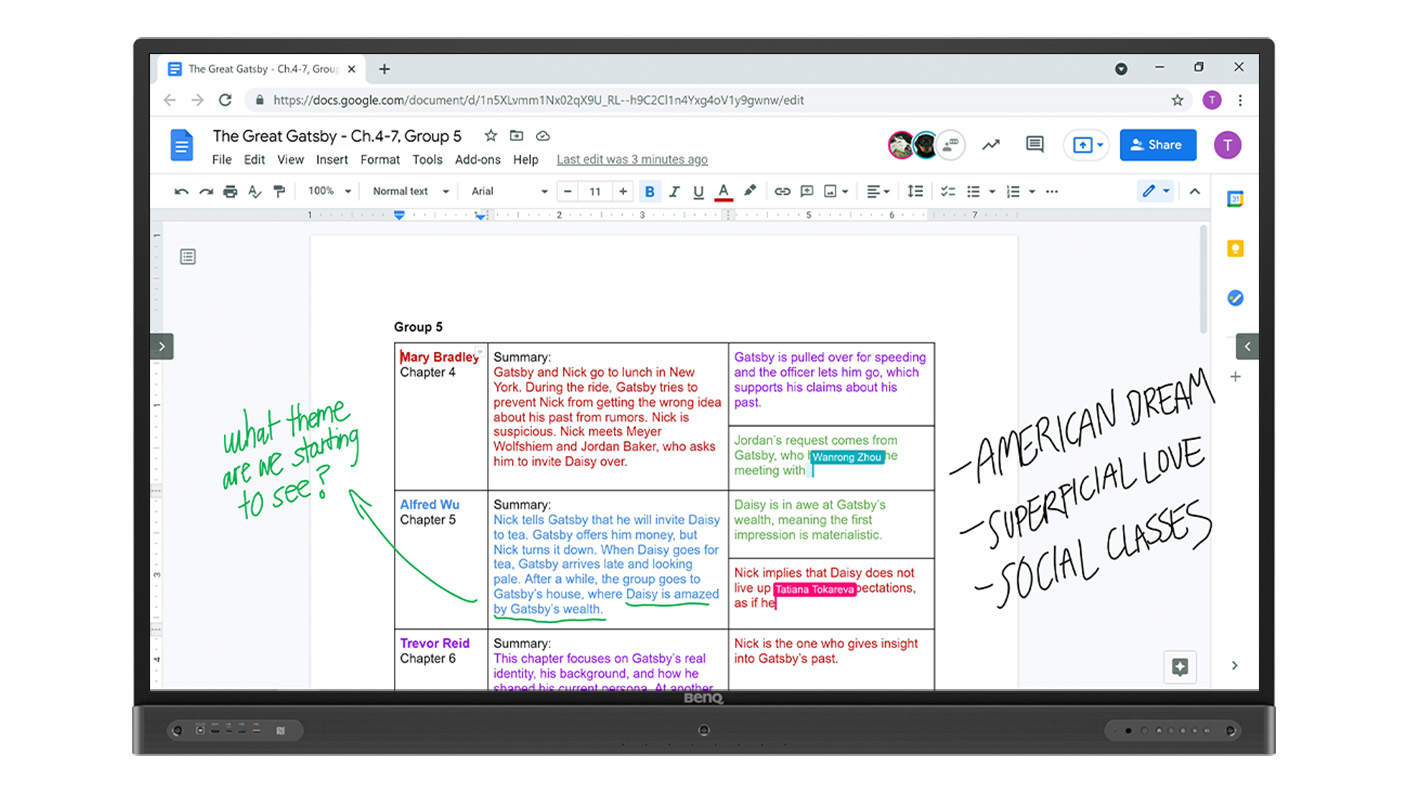 Class Activities with Google Docs on BenQ Boards | BenQ Education EU